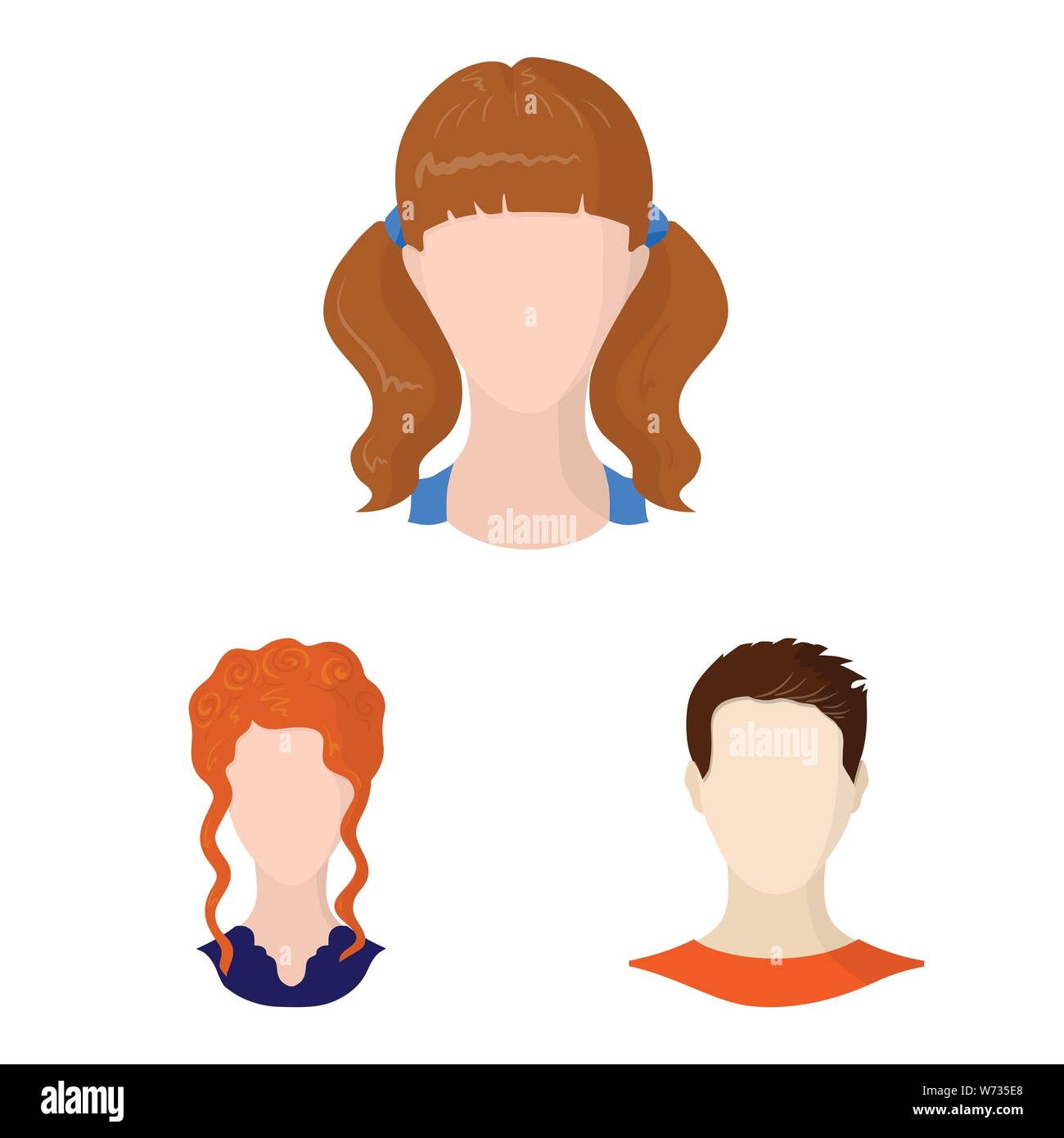 Isolated object of avatar and dummy logo. Set of avatar and figure ...