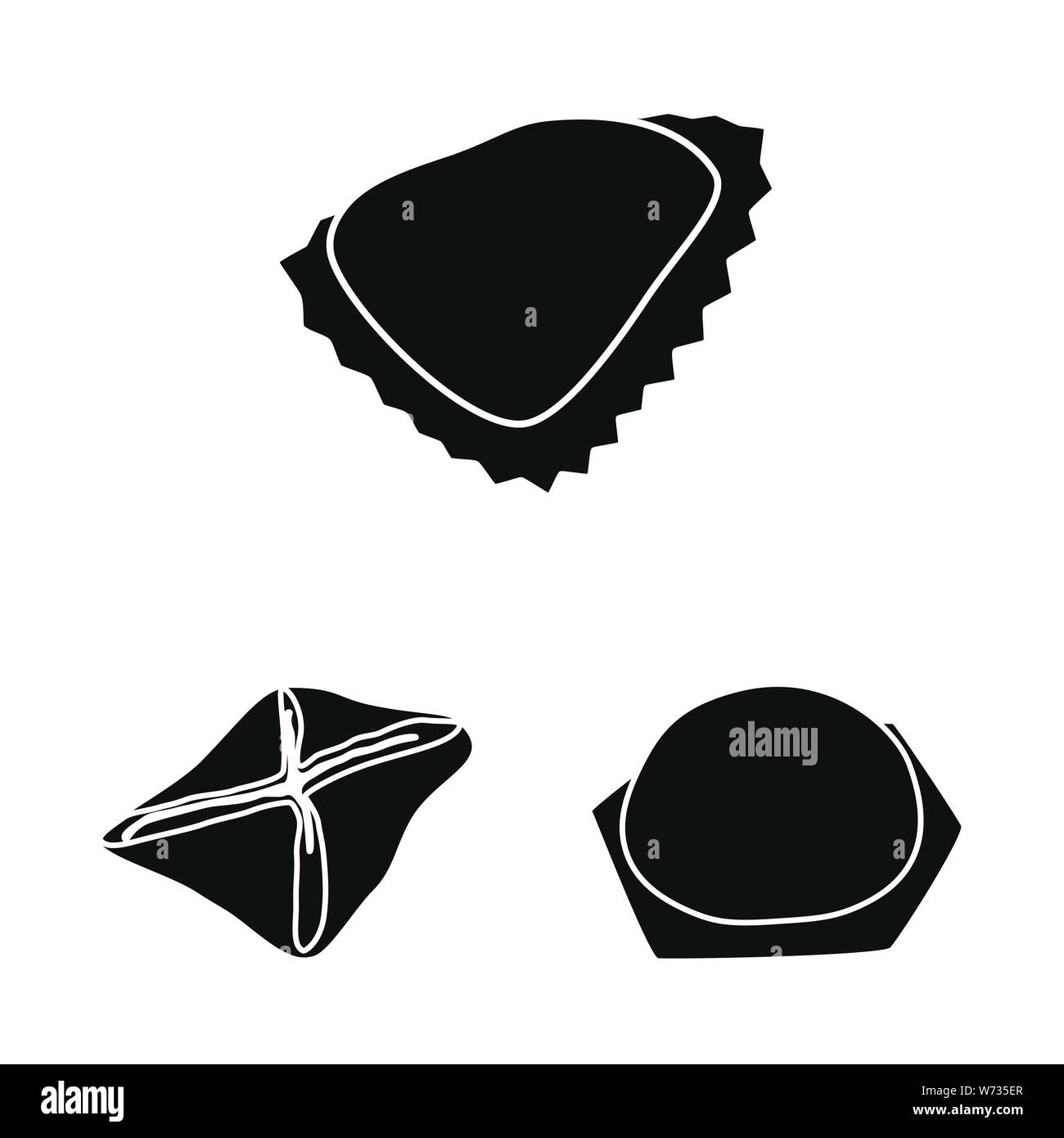 Isolated object of cuisine and appetizer logo. Set of cuisine and food ...