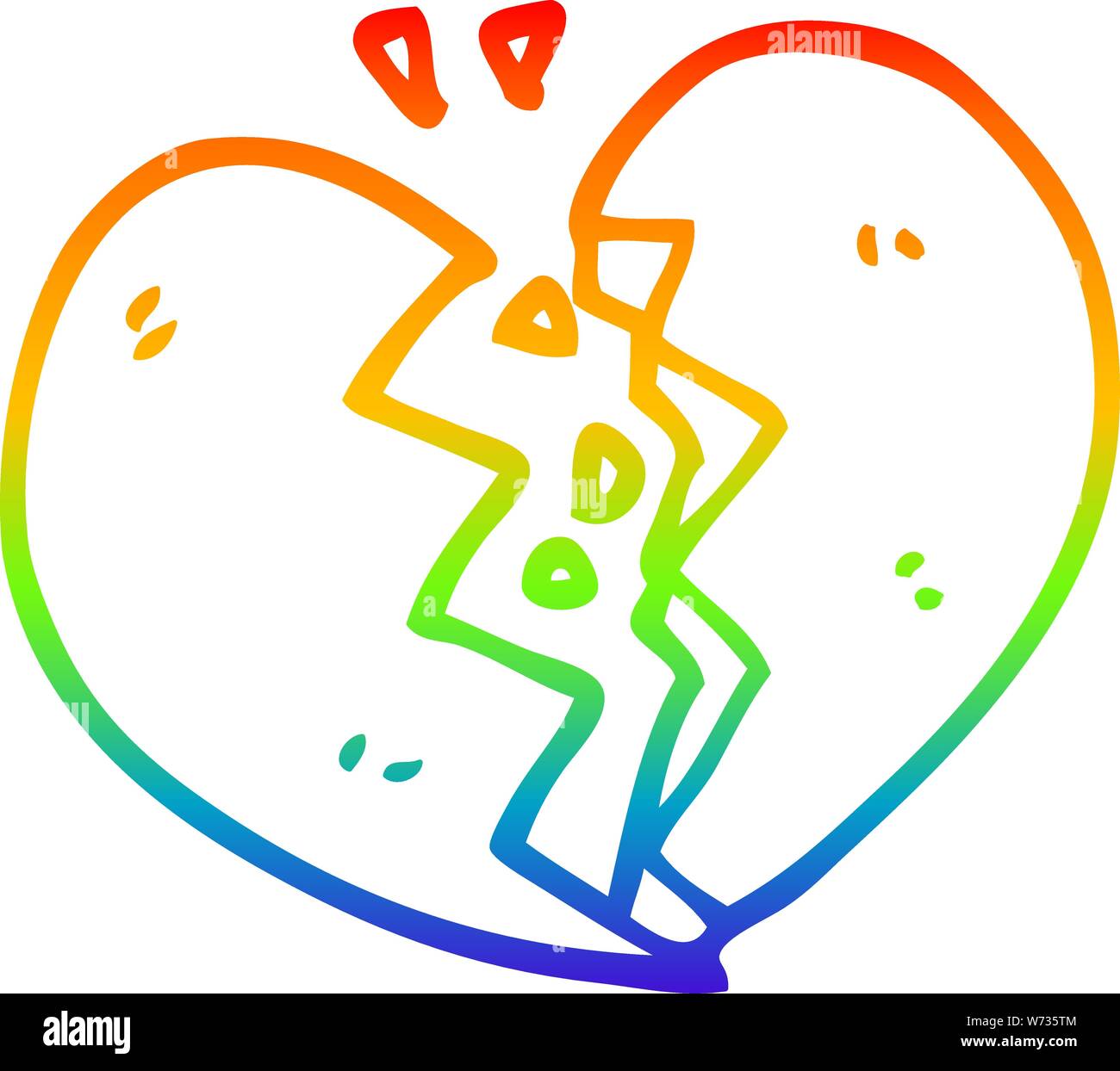 Scribble broken line Cut Out Stock Images & Pictures - Alamy