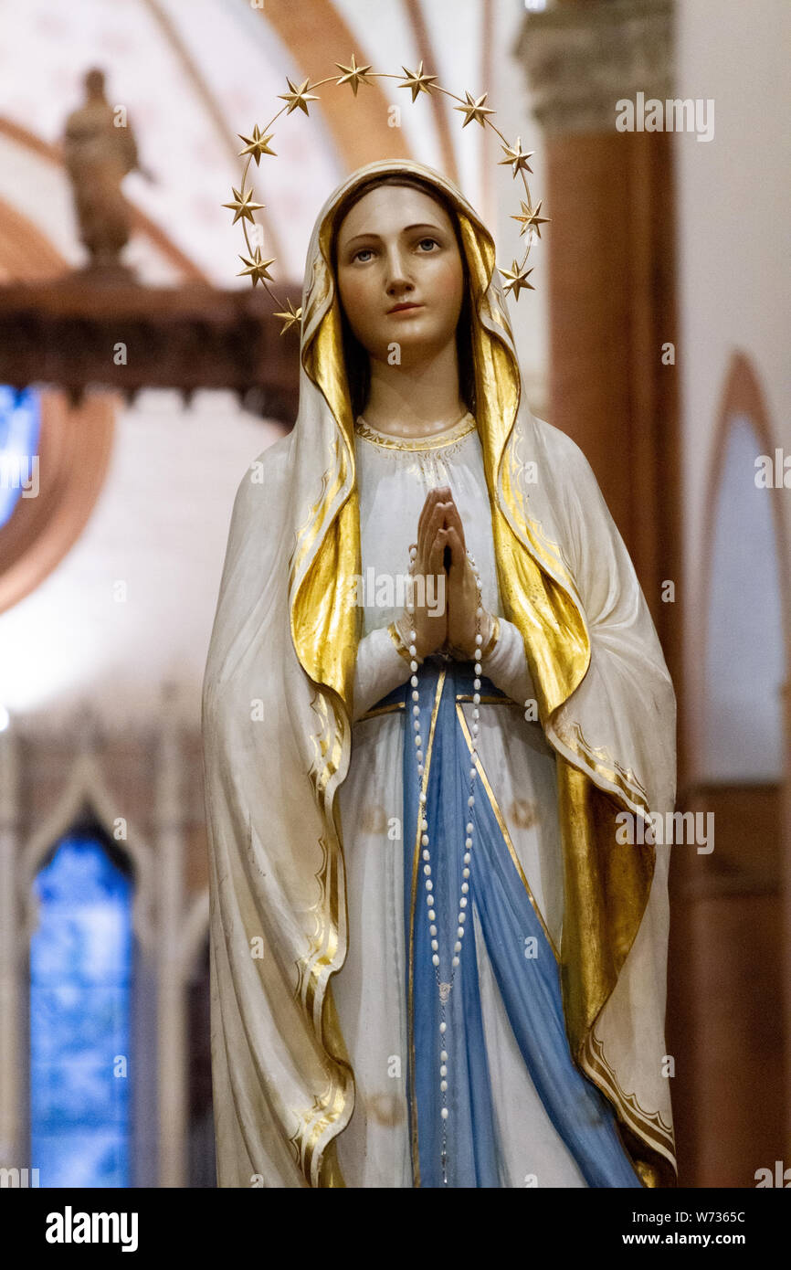 France statue our lady lourdes in hi-res stock photography and images ...