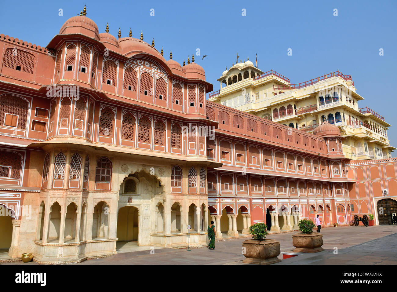 Chandra Mahal, City Palace komplex, Jaipur, Rajasthan, India, Asia ...