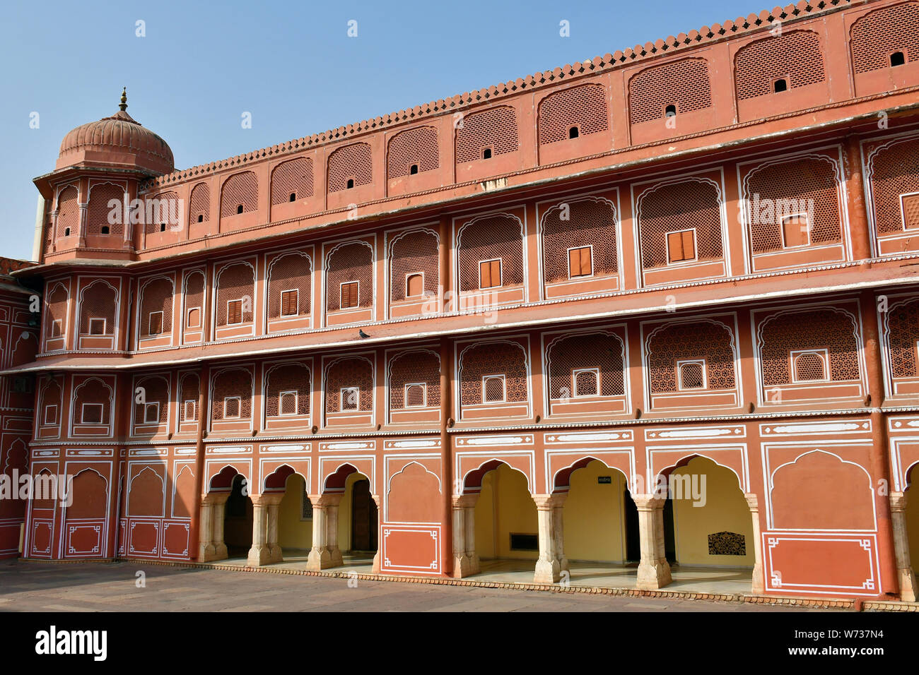 Chandra Mahal, City Palace komplex, Jaipur, Rajasthan, India, Asia ...