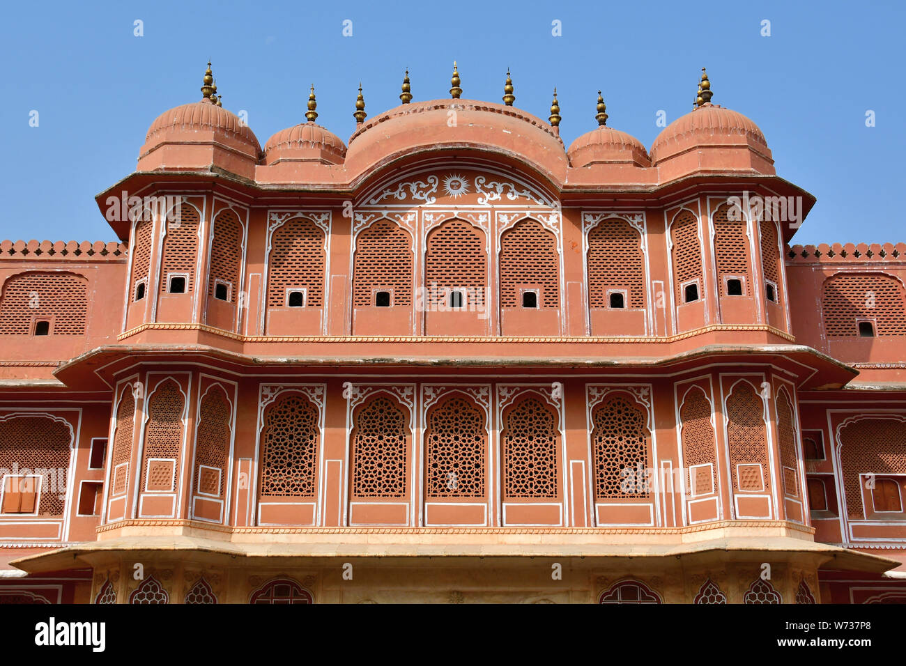 Chandra Mahal, City Palace komplex, Jaipur, Rajasthan, India, Asia ...