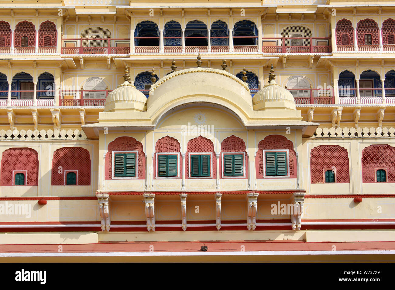 Chandra Mahal, City Palace komplex, Jaipur, Rajasthan, India, Asia ...