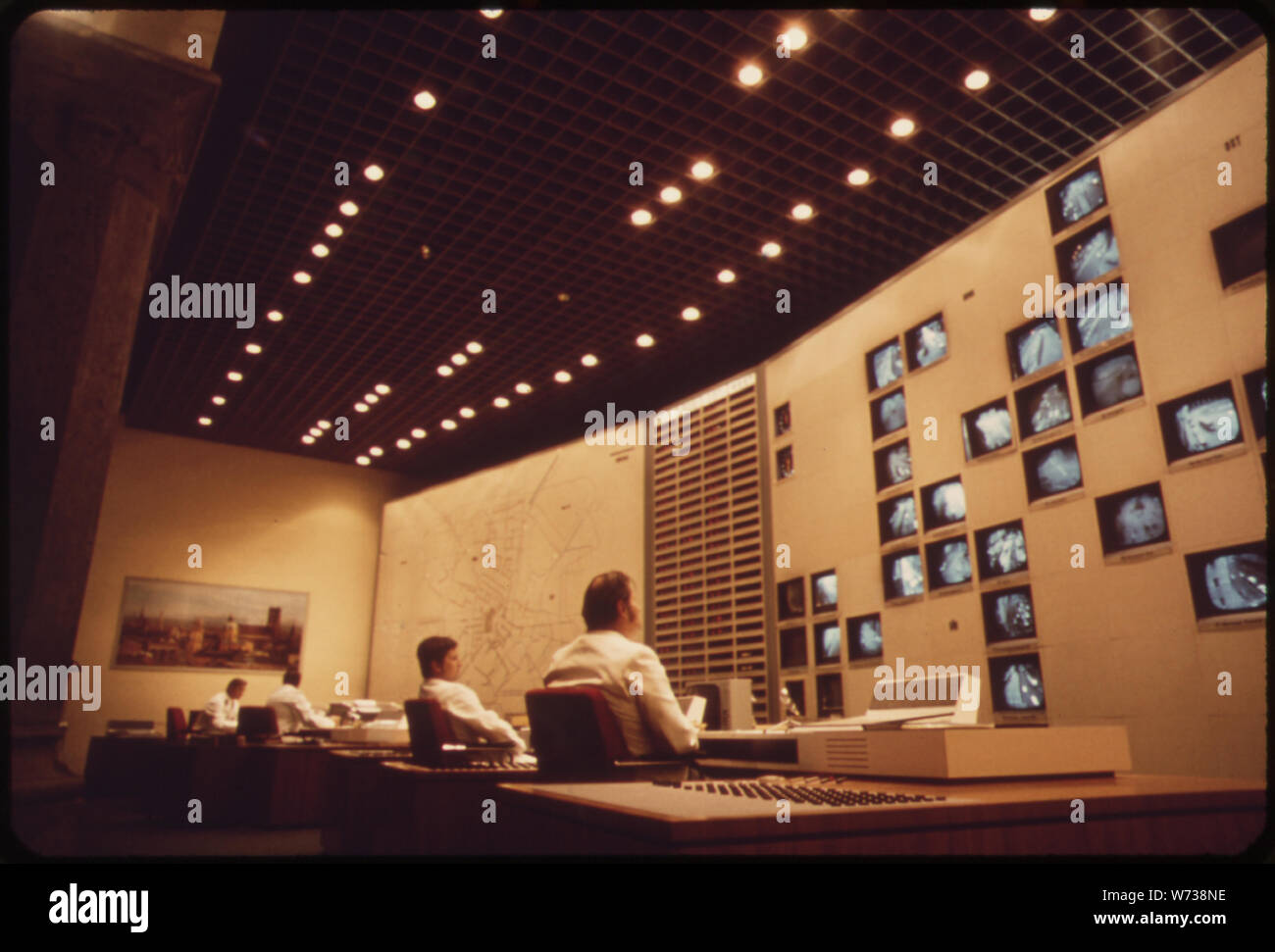 THE CENTRAL POLICE CONTROL STATION, MANNED 24 HOURS A DAY CONTROLS ALL ...