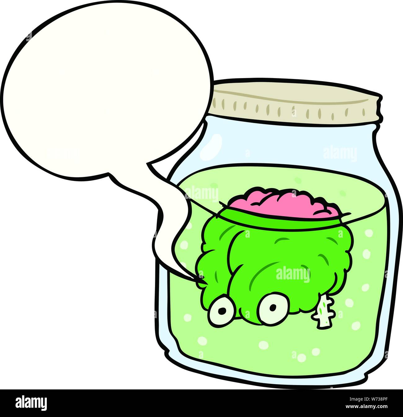 Floating brain Stock Vector Images - Alamy