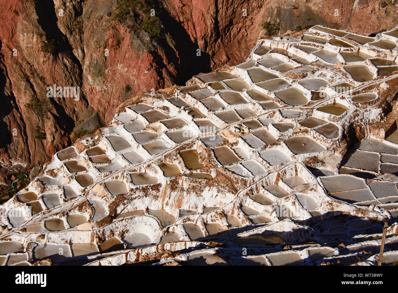 The beautiful salt pans of Maras, Sacred Valley, Peru Stock Photo - Alamy