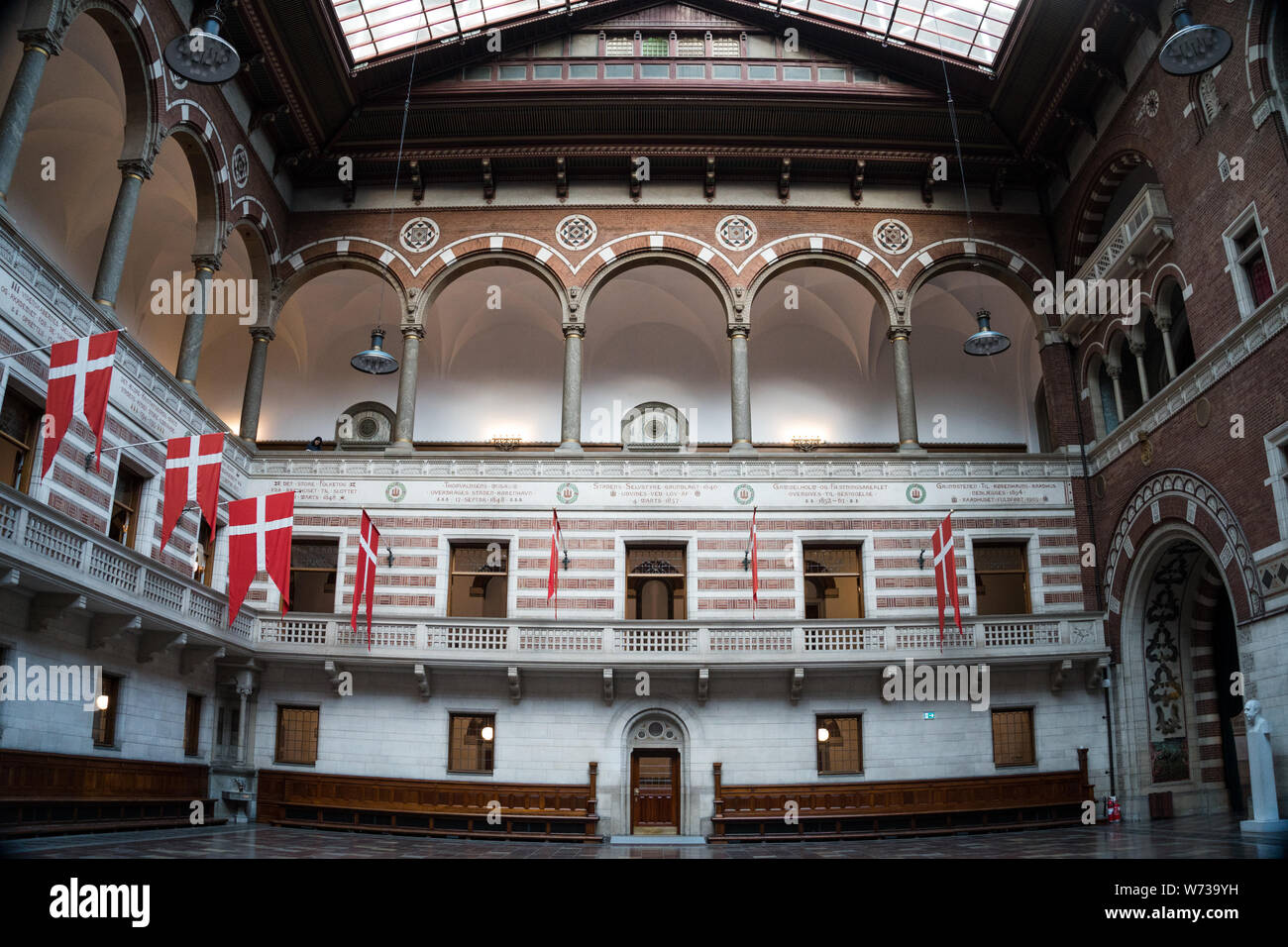 Copenhagen town hall Interior. City Hall. Historic City Hall Building ...