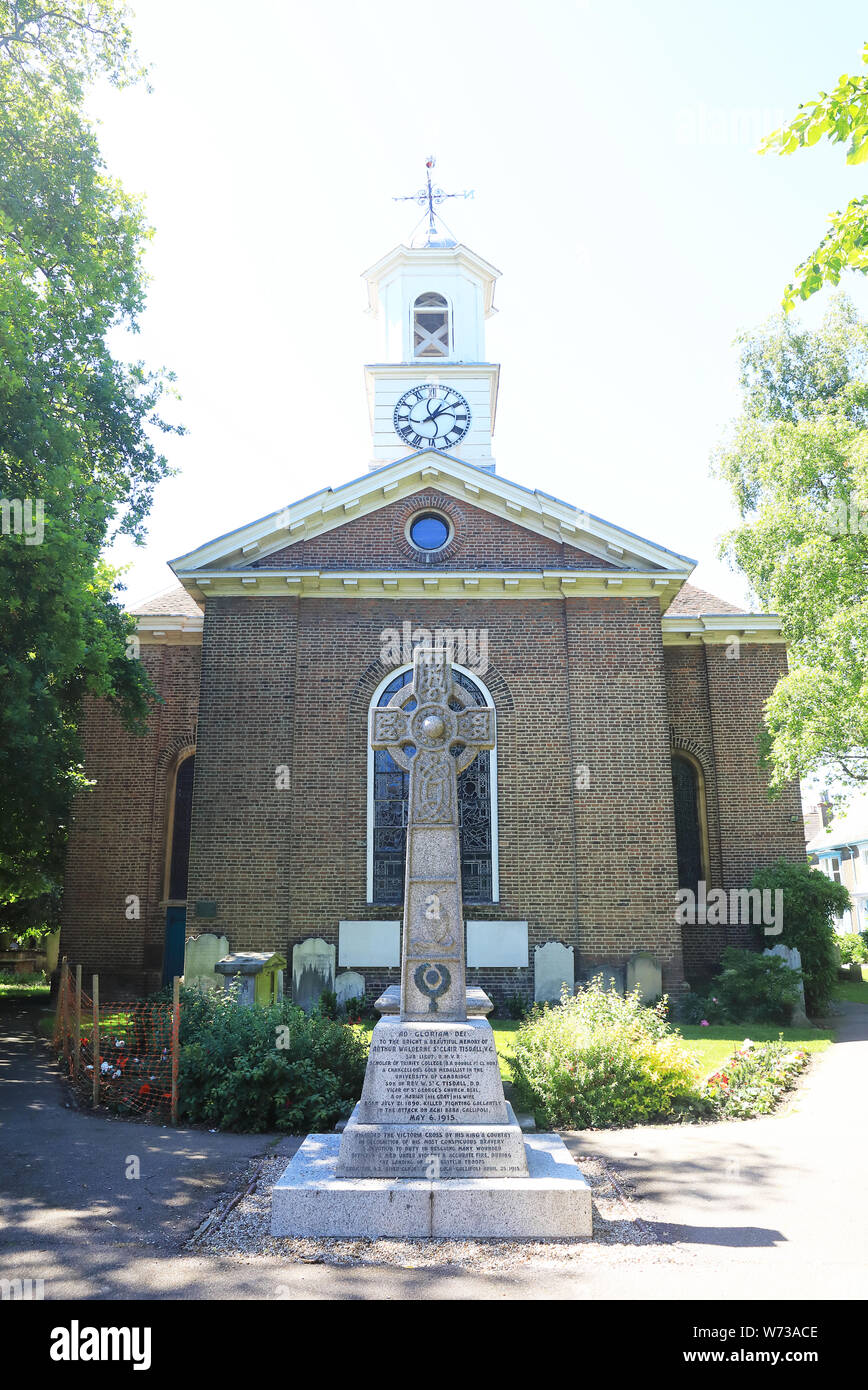St George's Deal, church on the High Street in the seaside town of Deal ...