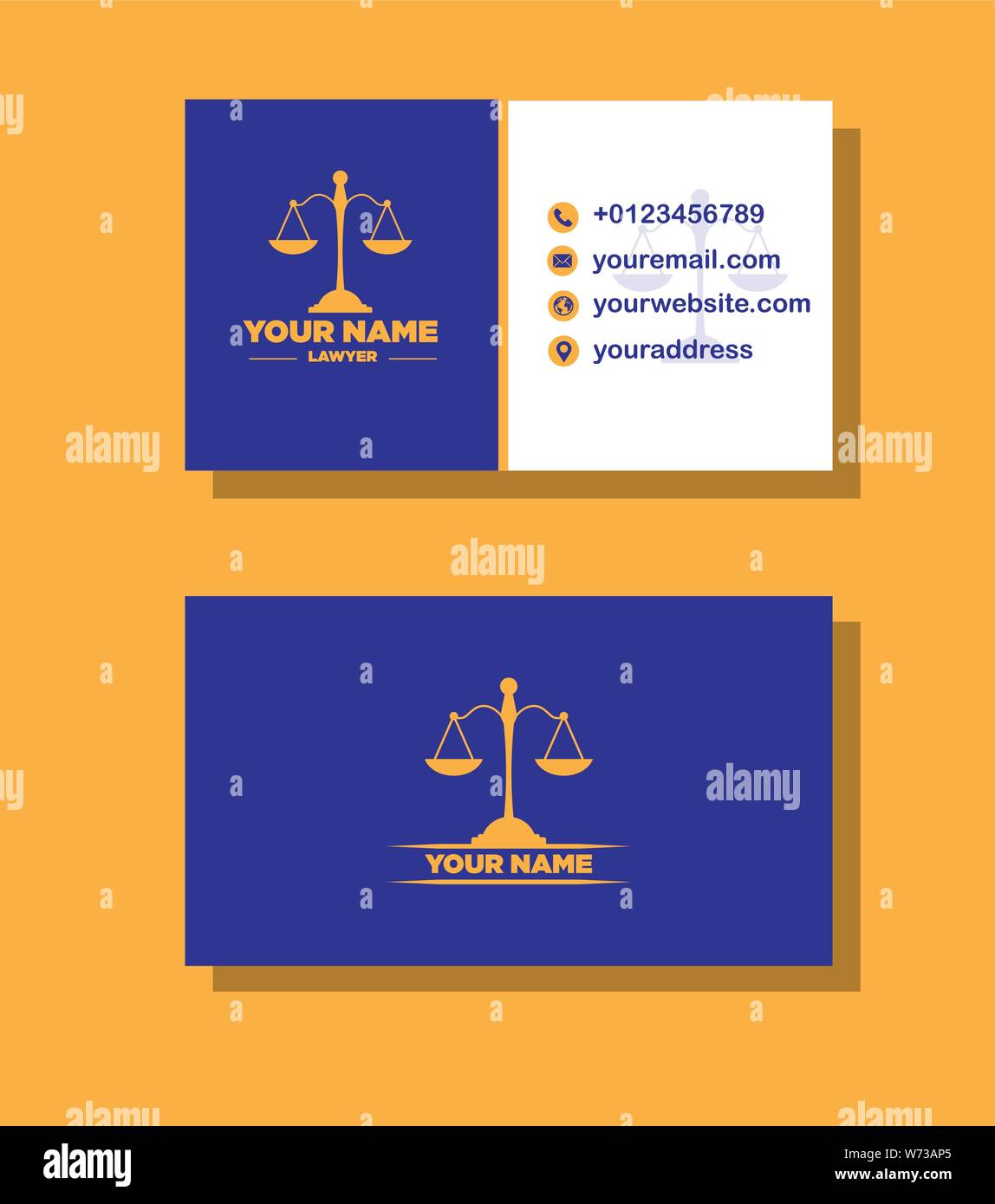 Lawyer card template Stock Vector Image & Art - Alamy