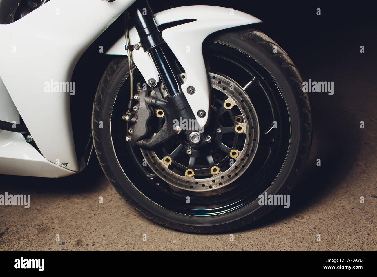 This is the image of a motorcycle brake disc, brake system Stock Photo ...