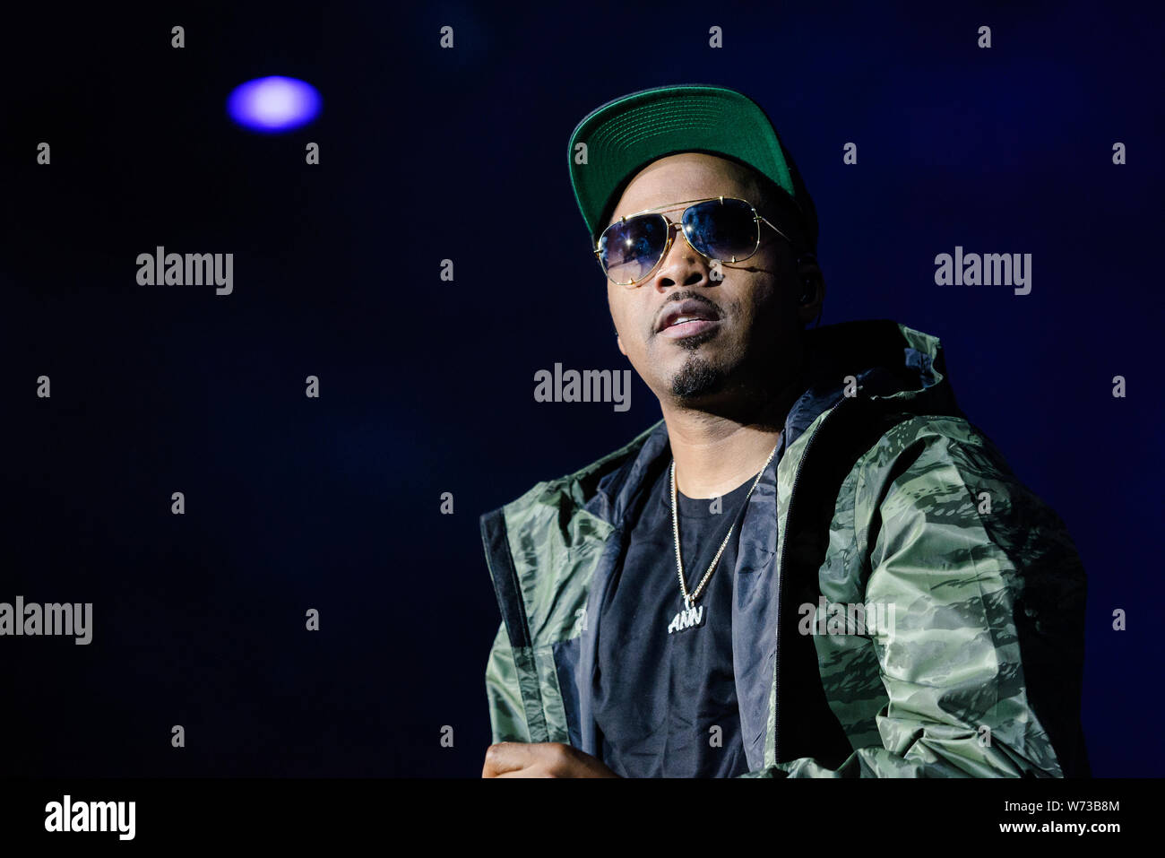 Denmark, Roskilde - June 30, 2017. The American rapper and lyricist Nas ...
