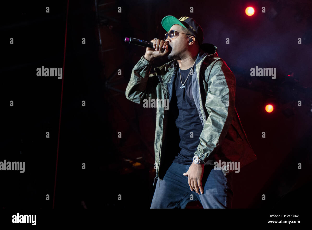 Denmark, Roskilde - June 30, 2017. The American rapper and lyricist Nas ...