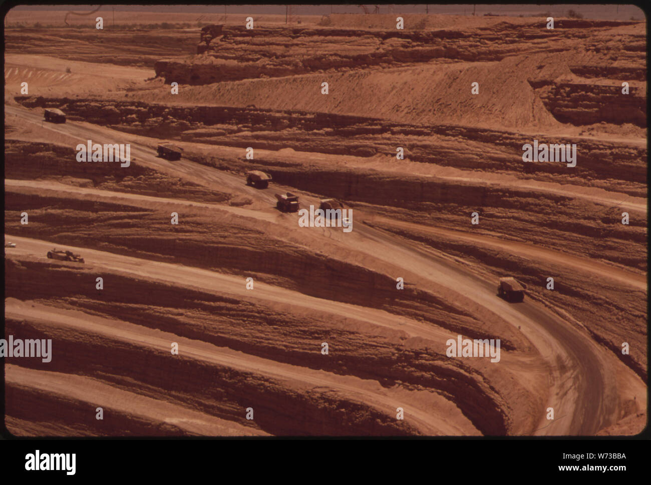 Twin buttes mine aerial of open pit mine hi-res stock photography and ...