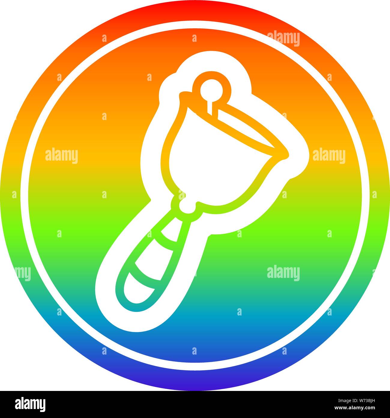 Circular bell Stock Vector Images - Alamy