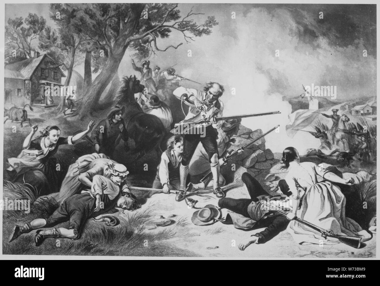 The First Blow for Liberty. Battle of Lexington, April 1775. Copy of ...