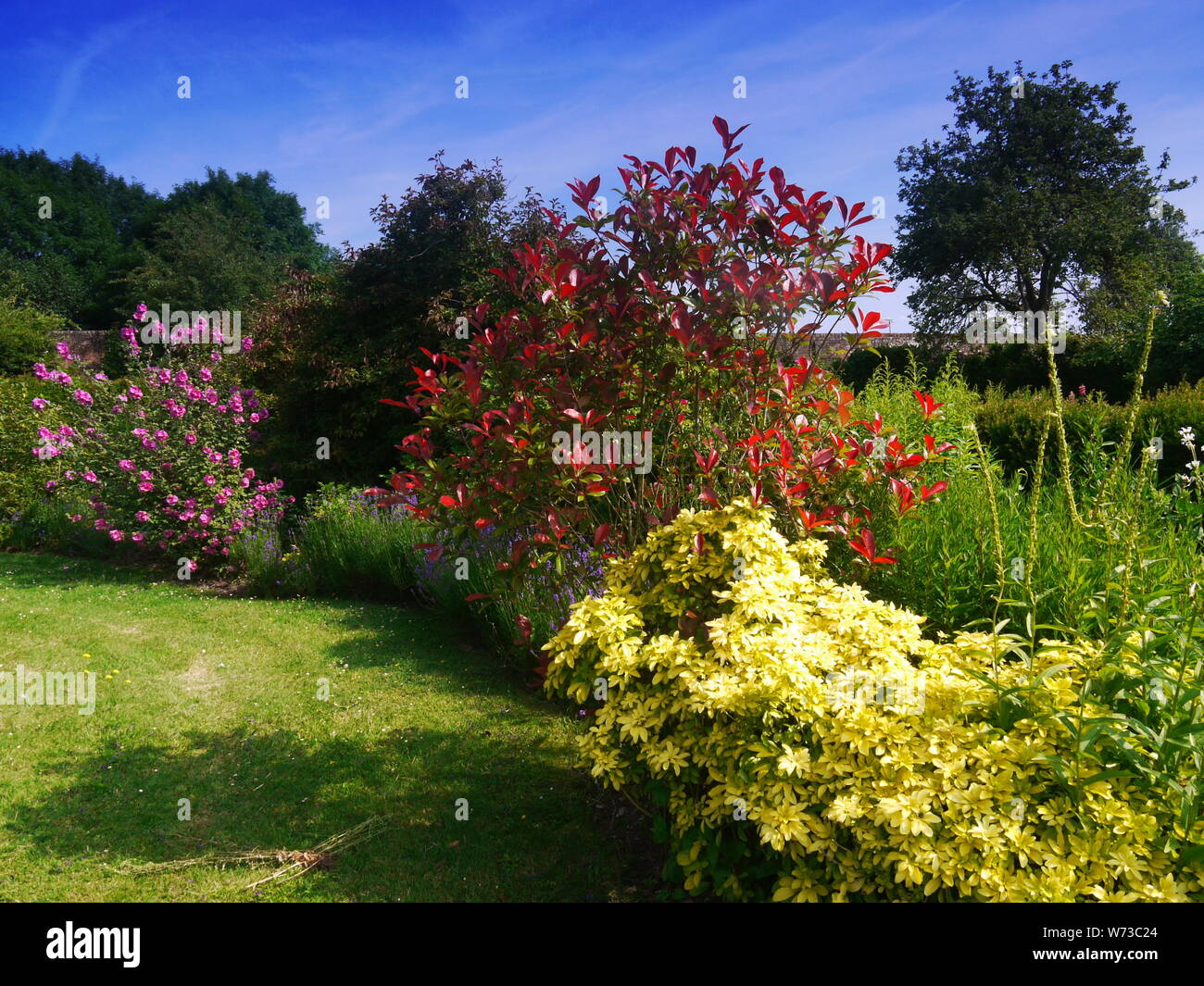 Down Grange Walled Garden Basingstoke Stock Photo - Alamy