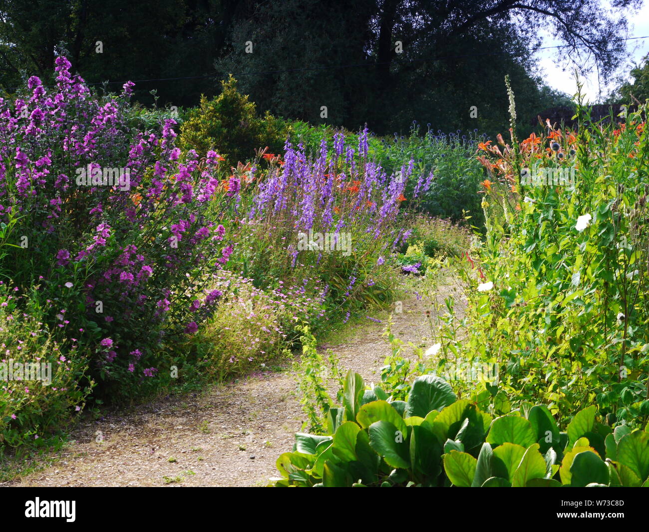 Down Grange Walled Garden Basingstoke Stock Photo - Alamy