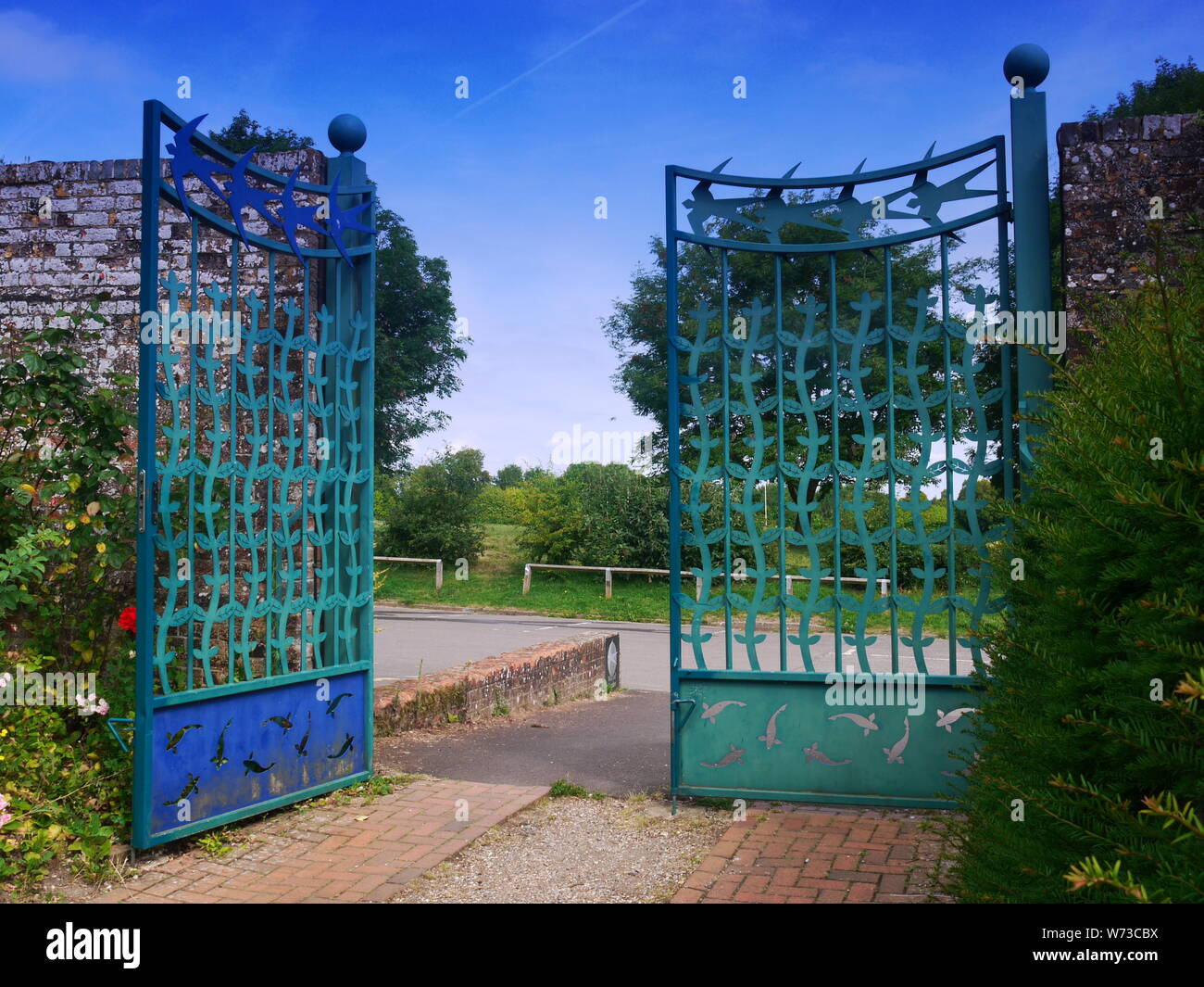 Down Grange Walled Garden Basingstoke Stock Photo - Alamy
