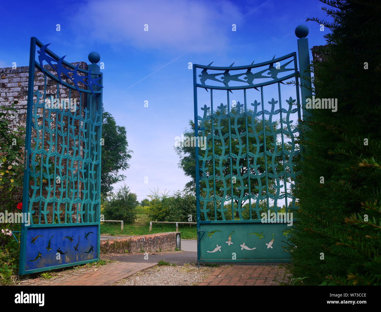 Down Grange Walled Garden Basingstoke Stock Photo - Alamy