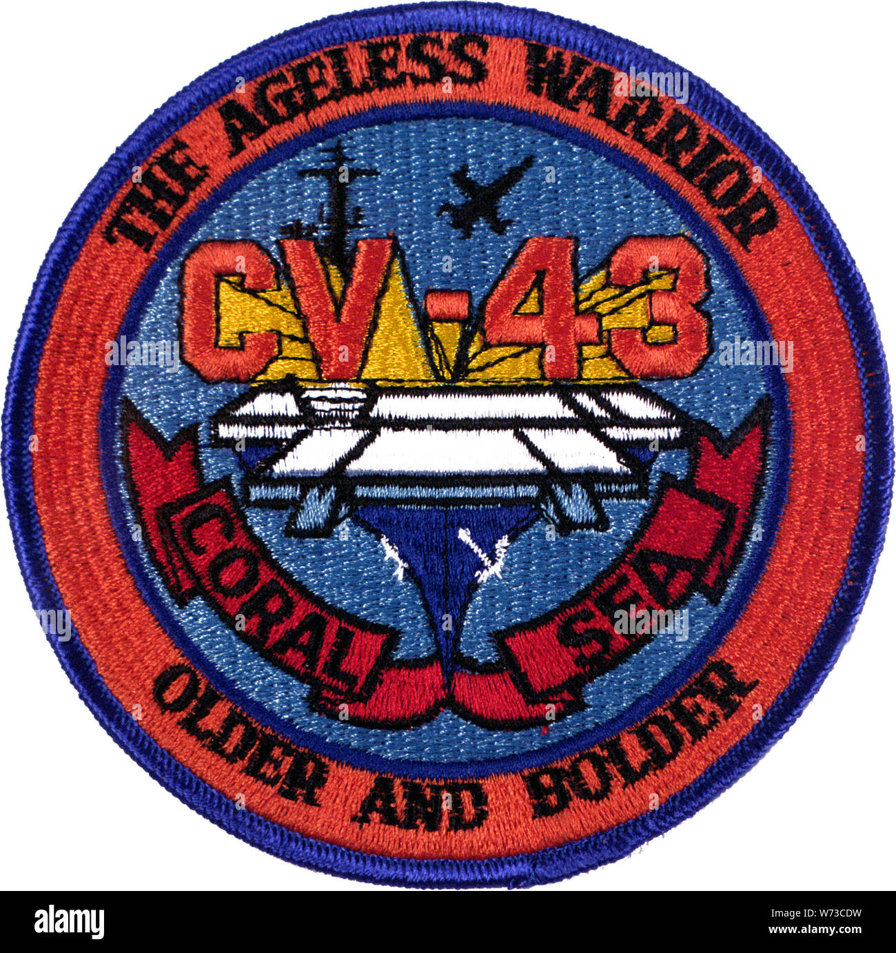 USS Coral Sea (CV-43) insignia 1987 Stock Photo - Alamy