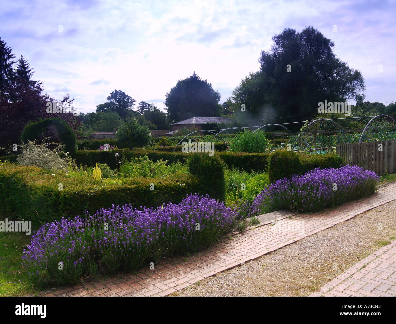 Down Grange Walled Garden Basingstoke Stock Photo - Alamy