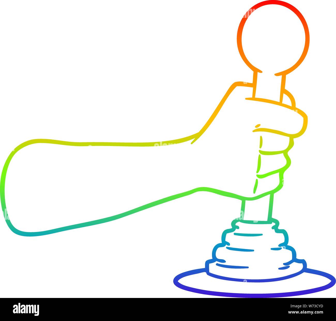 Illustration line drawing pulling hand hi-res stock photography and ...