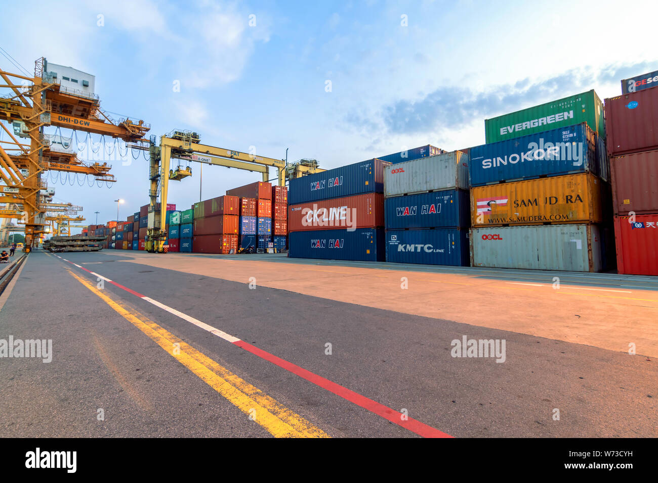 BANGKOK,THAILAND-May 19 2019 : Transportation of Container Cargo ...