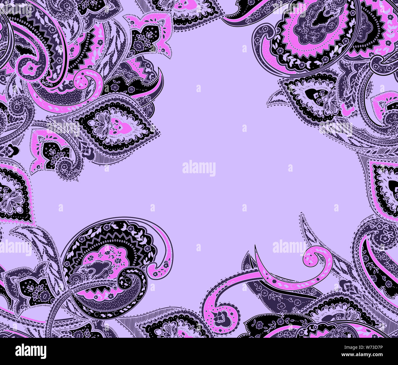 Seamless ethnic paisley pattern. Fashion print for clothes Stock Photo ...