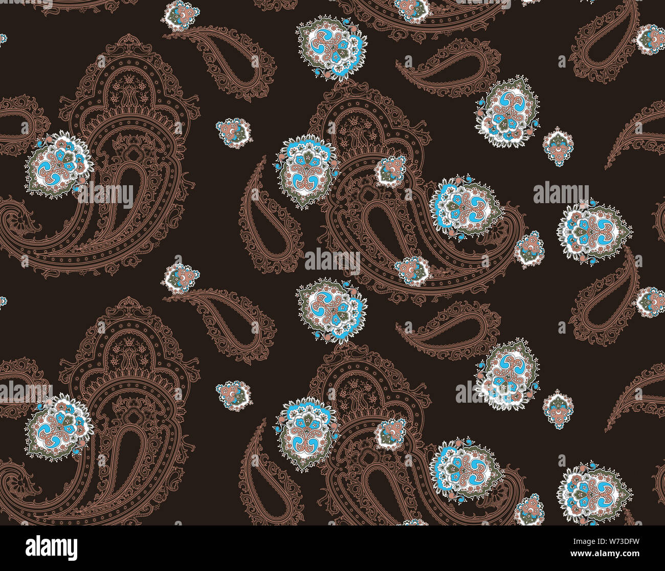 Abstract paisley pattern. Seamless multi color background Stock Photo ... Abstract paisley pattern. Seamless multi color background Stock Photo ...
