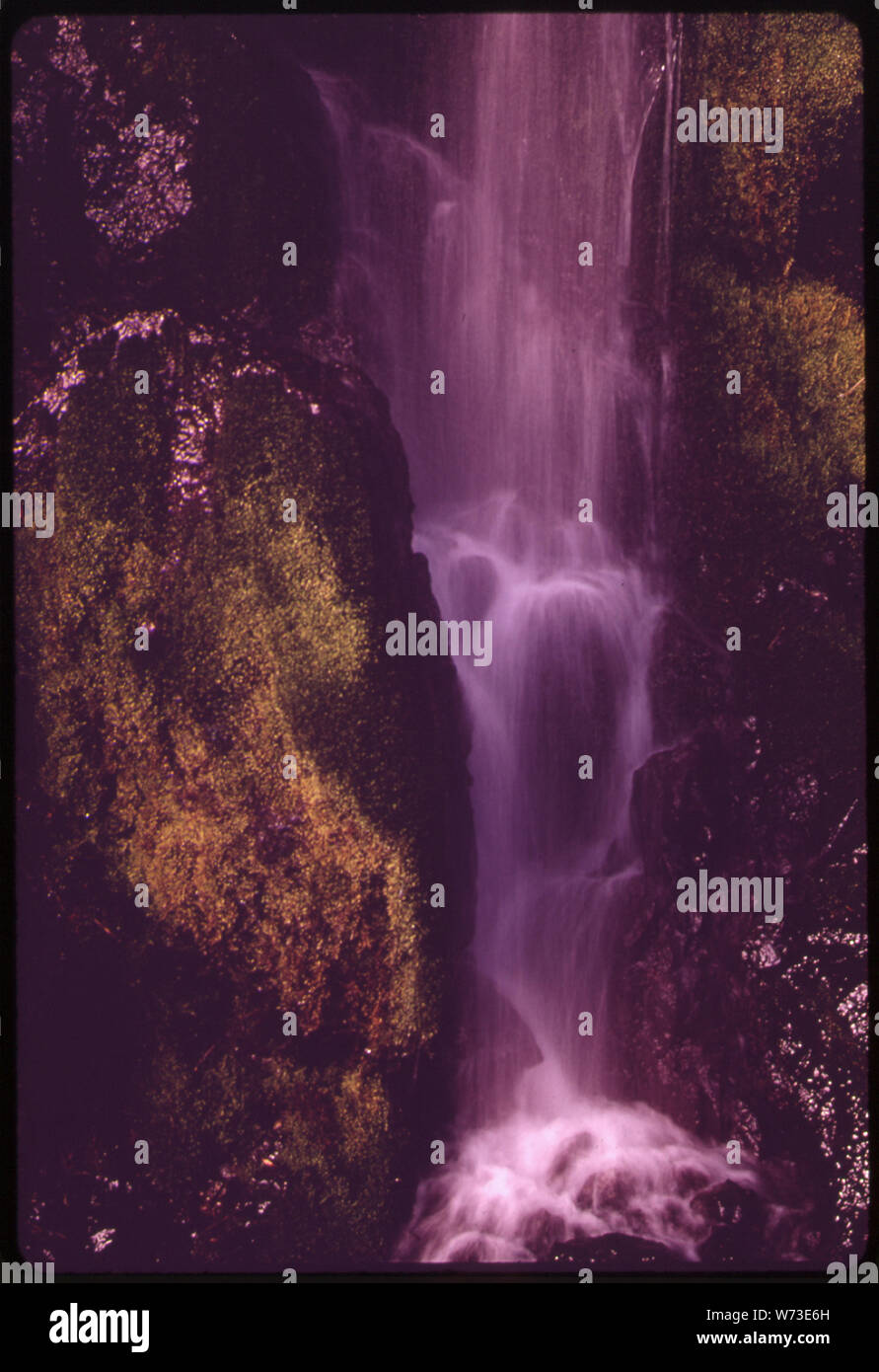 Waterfall into lake crescent hi-res stock photography and images - Alamy