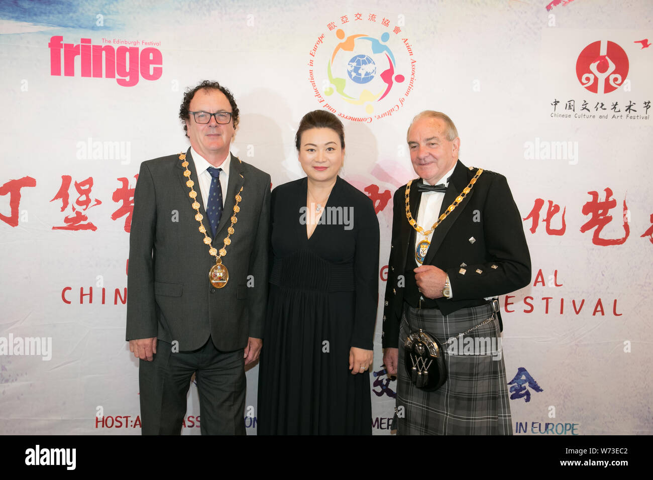 Edinburgh, Scotland, 4th, August, 2019. Pictured L-R, Alan Brown ...