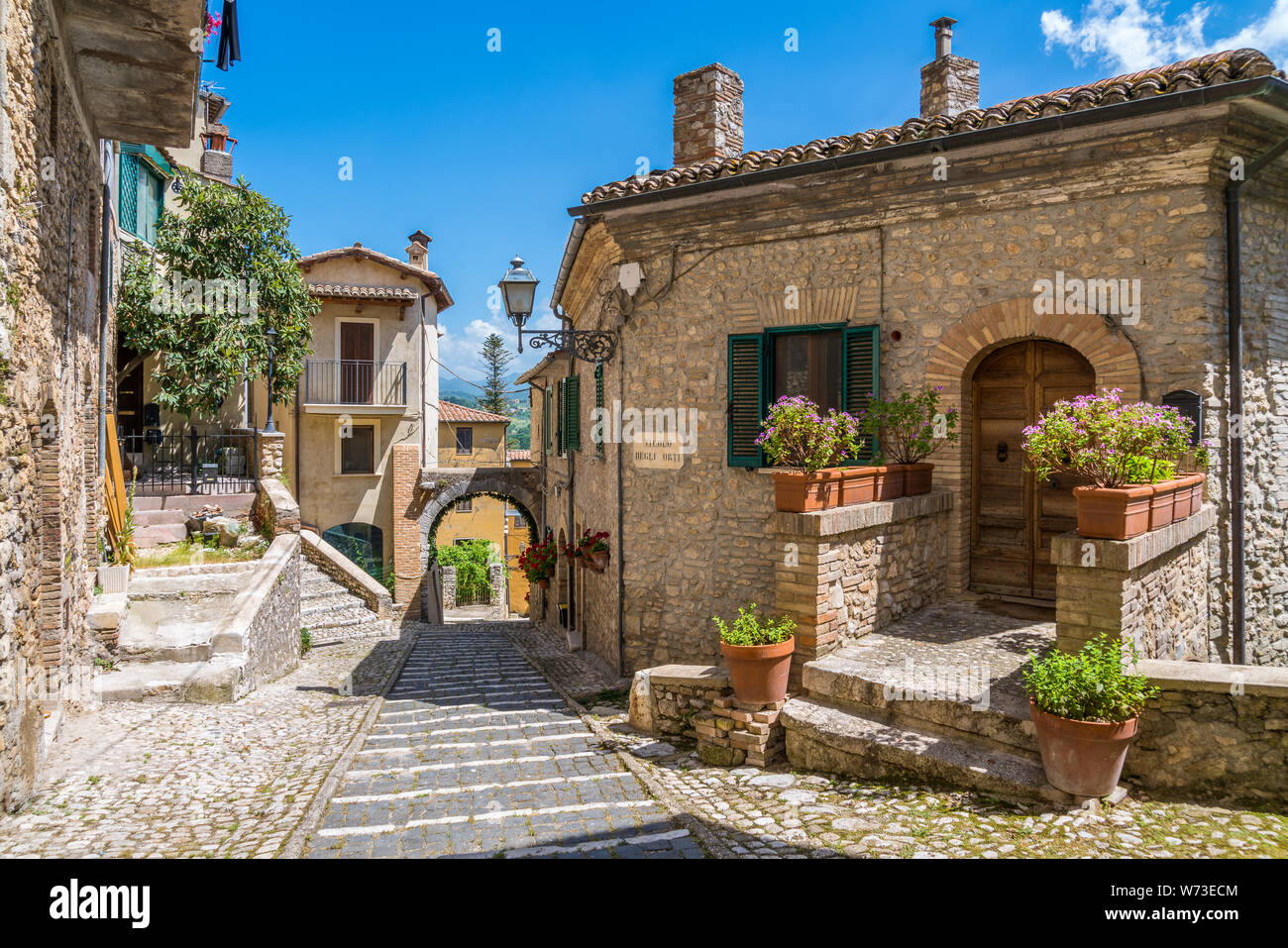Scenic sight in Casperia, beautiful village in Rieti Province, Lazio ...