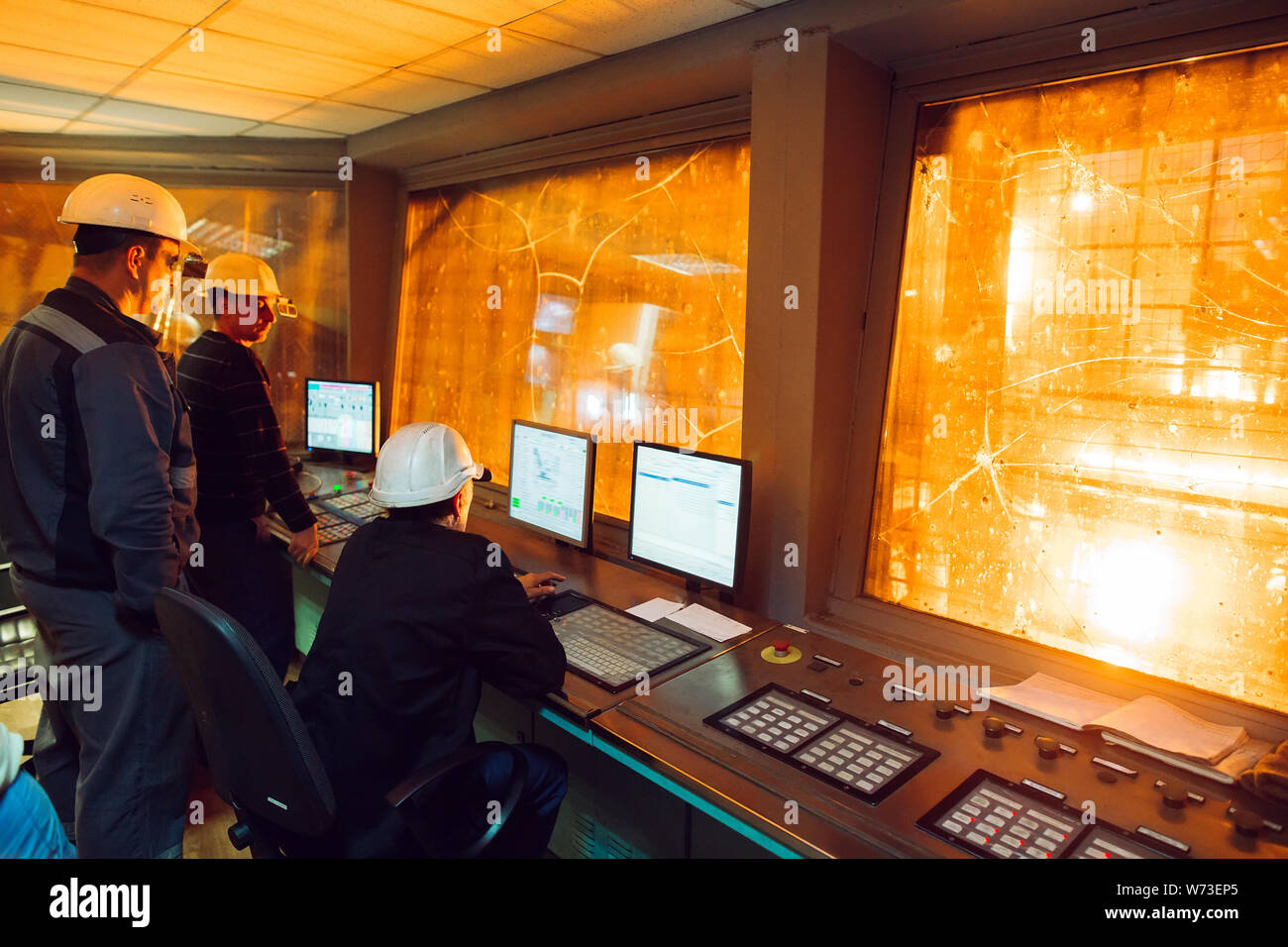 Blast furnace control room hi-res stock photography and images - Alamy