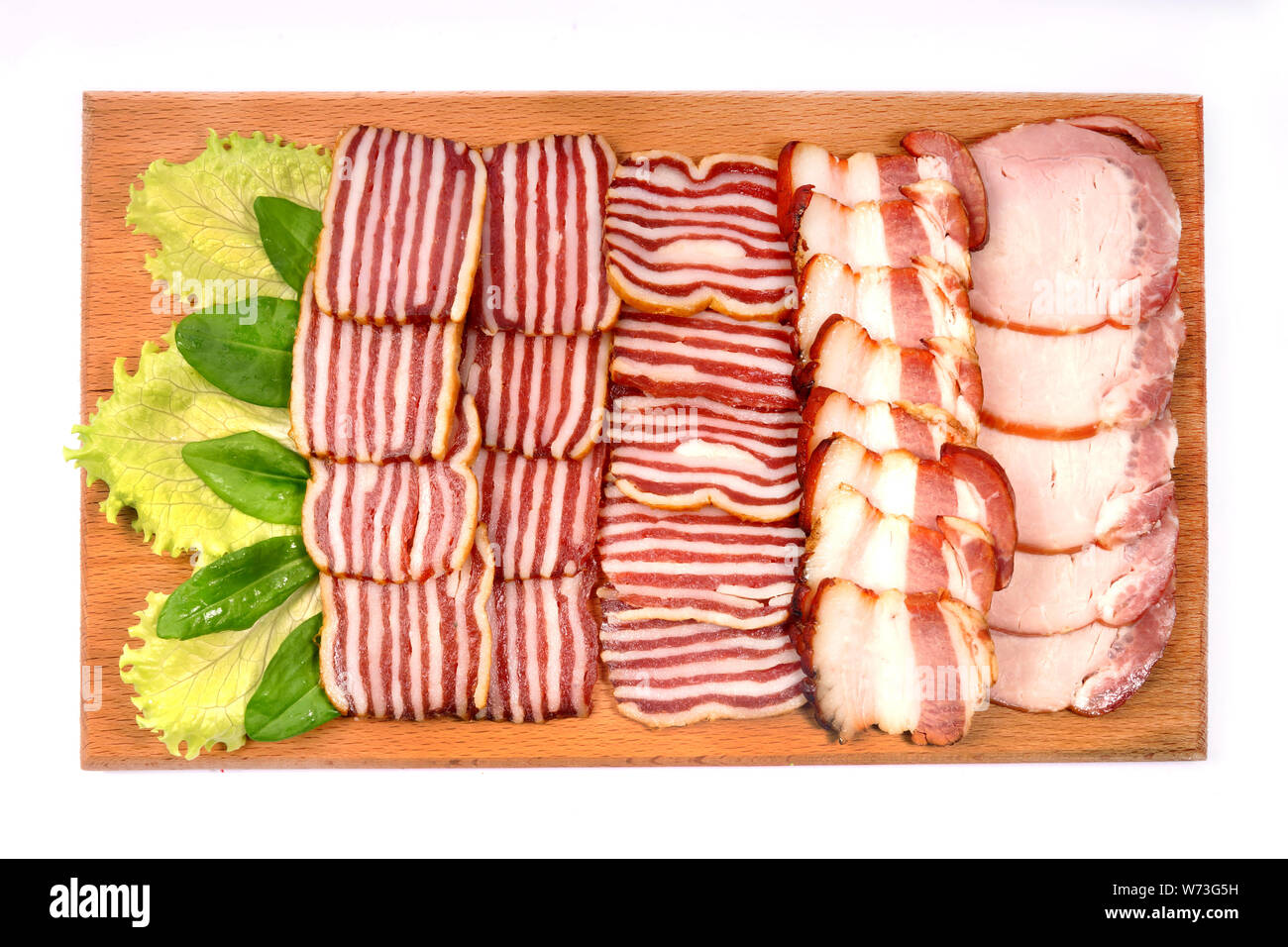 Meat plate set Cut Out Stock Images & Pictures - Alamy