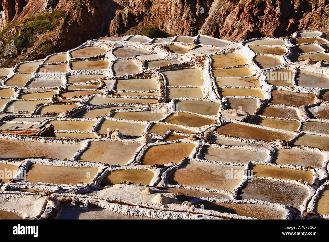 The beautiful salt pans of Maras, Sacred Valley, Peru Stock Photo - Alamy