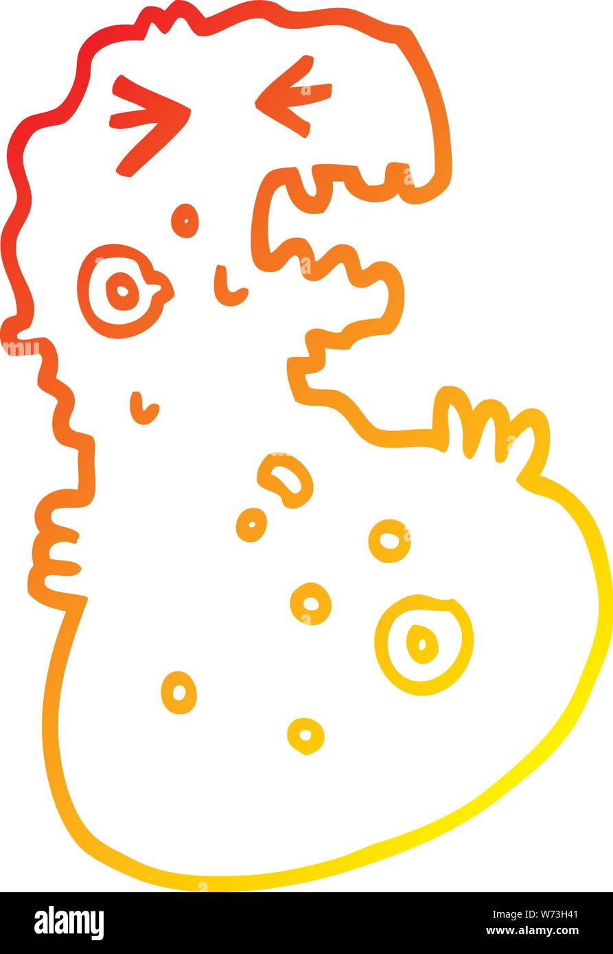 warm gradient line drawing of a cartoon germ Stock Vector Image & Art ...