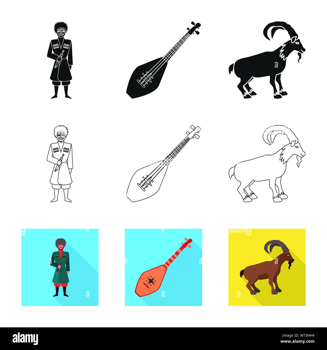 Vector design of culture and sightseeing sign. Collection of culture ...