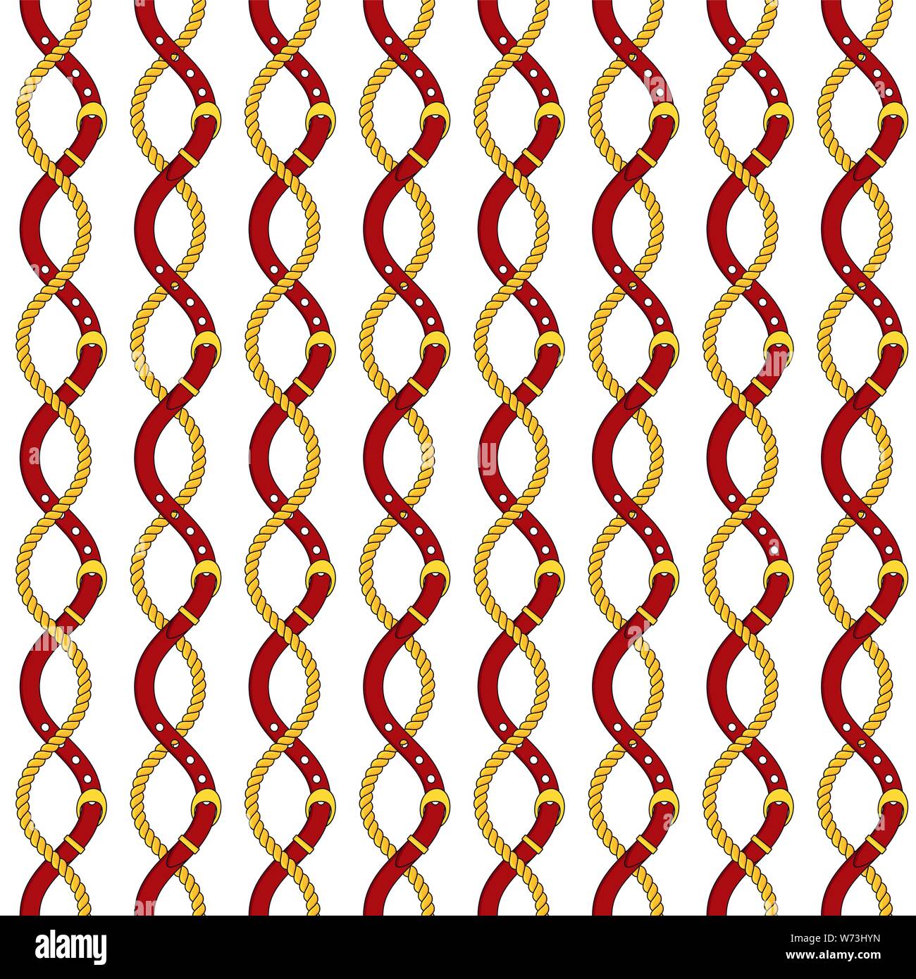 Gold rope chains Stock Vector Images - Alamy