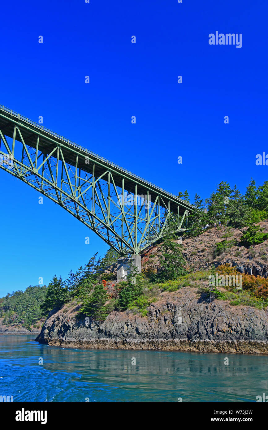 Deception pass bridge whidbey island hi-res stock photography and ...