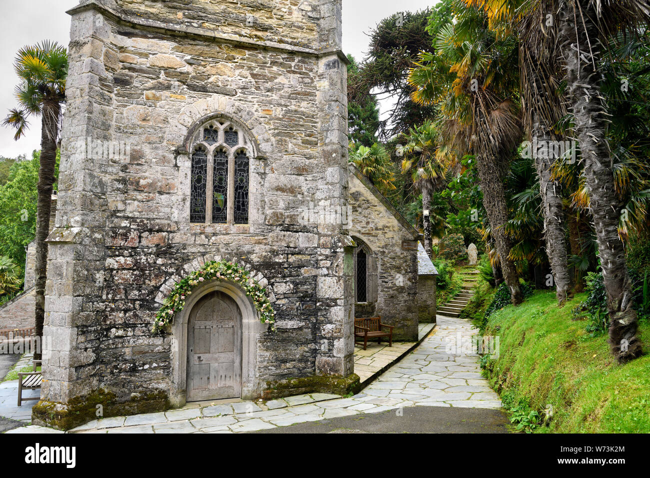 Church st. just in roseland cornwall hi-res stock photography and ...