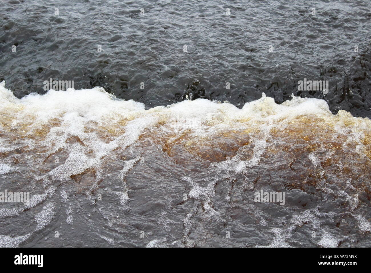 Waterfall with a huge current, mountain waterfall. Beauty Stock Photo ...