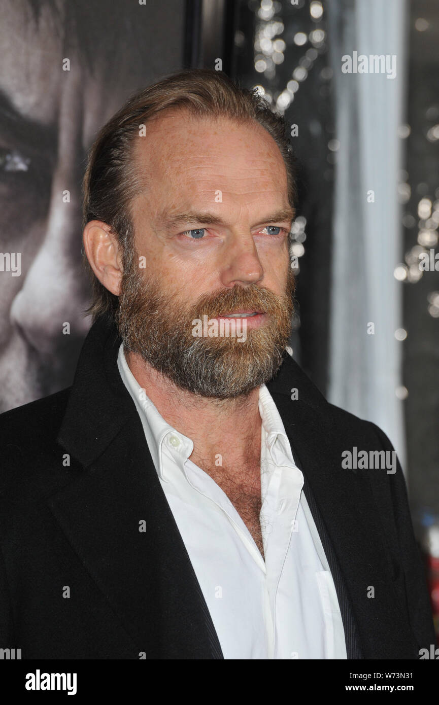 LOS ANGELES, CA. February 09, 2010: Hugo Weaving at the US premiere of ...