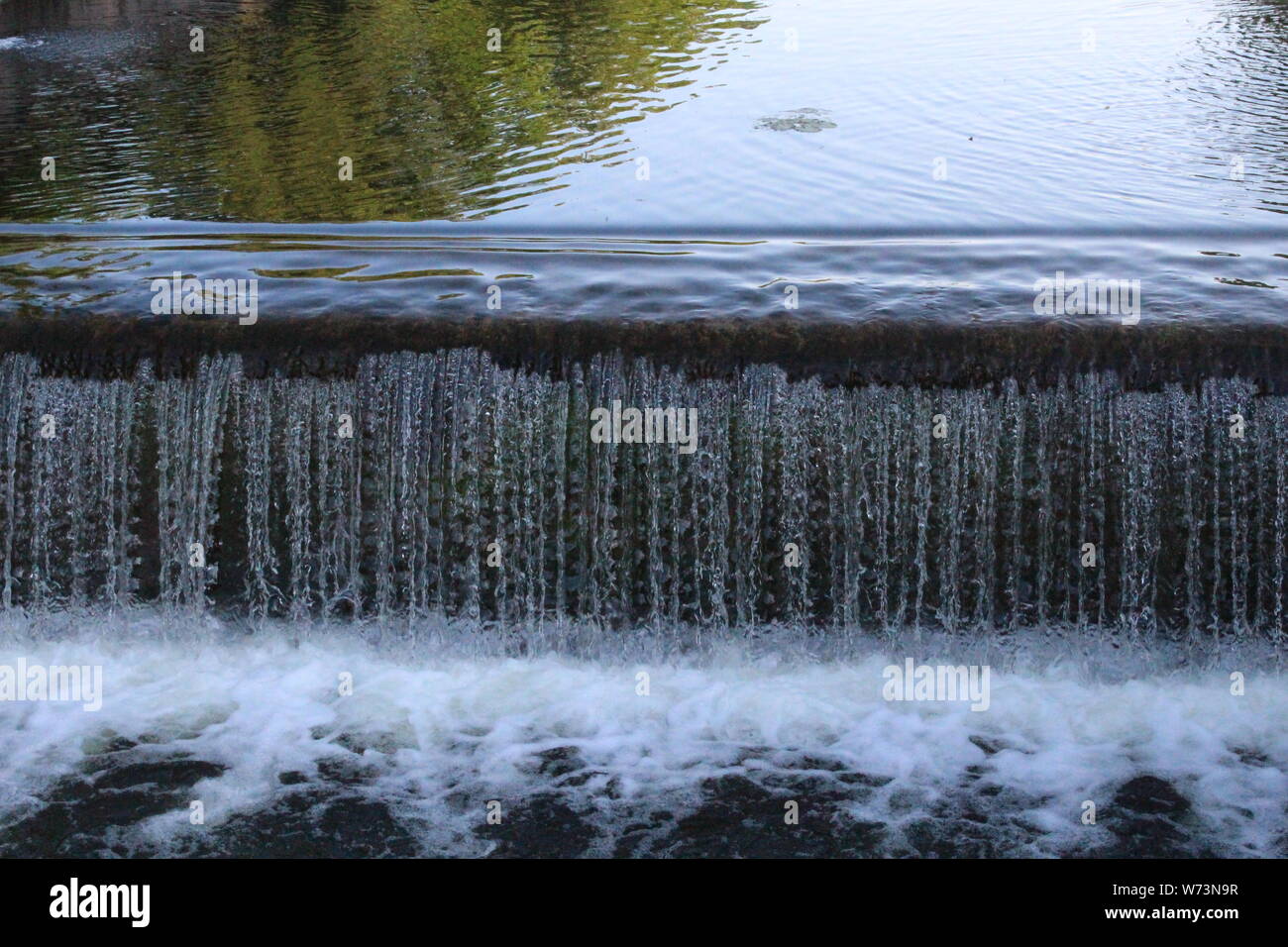 Waterfall with a huge current, mountain waterfall. Beauty Stock Photo ...