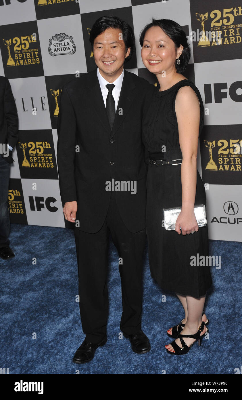 LOS ANGELES, CA. March 05, 2010: Ken Jeong and Tran Ho at the 25th ...