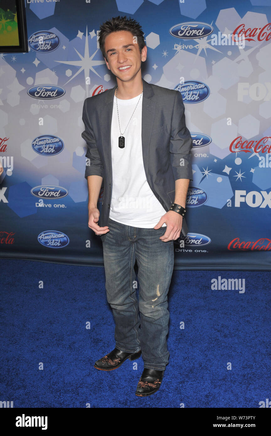 LOS ANGELES, CA. March 12, 2010: American Idol finalist Aaron Kelly at ...