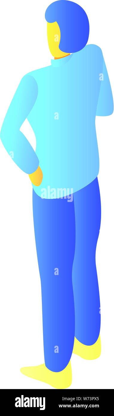 Modern colorful man icon, isometric style Stock Vector Image & Art - Alamy