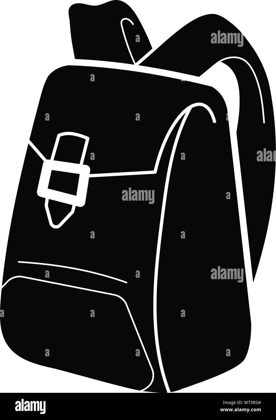 Backpack line color icon Black and White Stock Photos & Images - Alamy