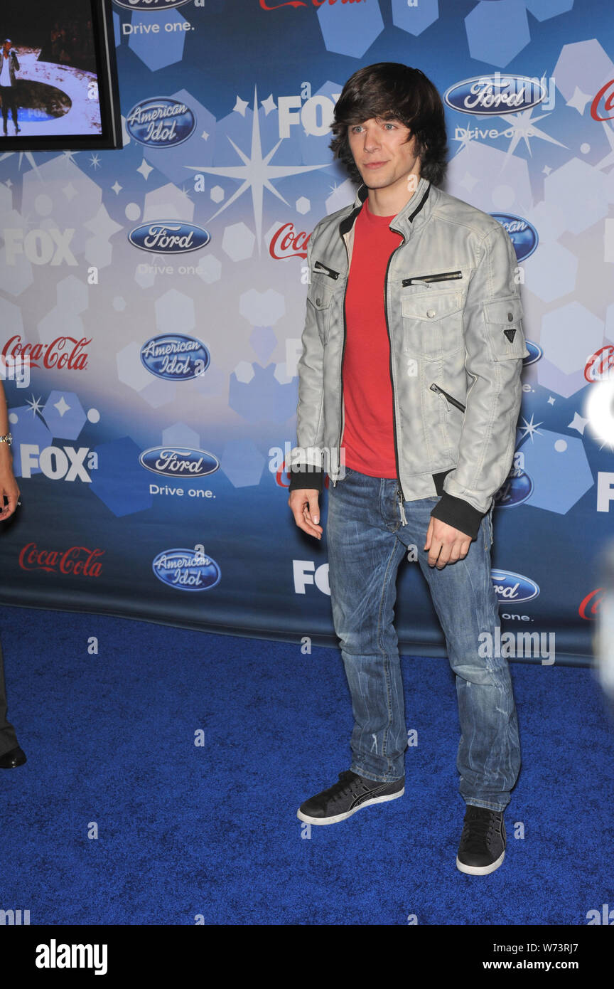 LOS ANGELES, CA. March 12, 2010: American Idol finalist Tim Urban at ...
