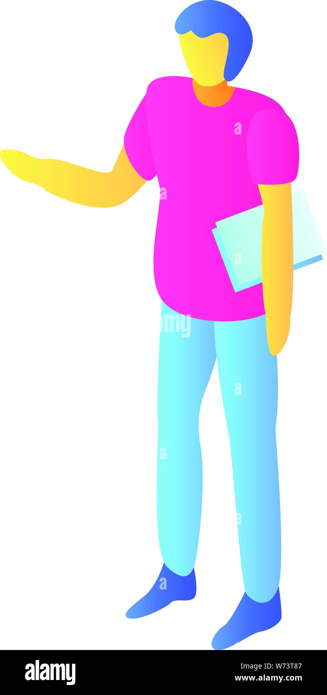 Manager man icon, isometric style Stock Vector Image & Art - Alamy